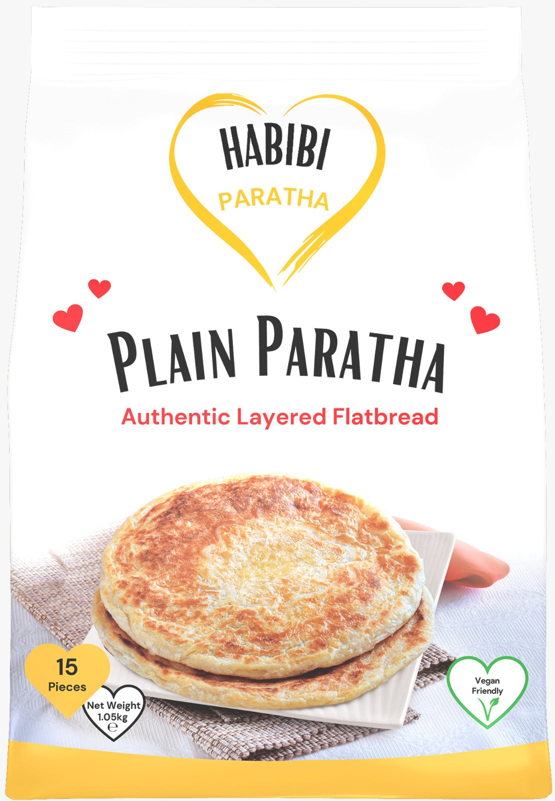 Habibi Plain Paratha (15) – Pak Halal Meat