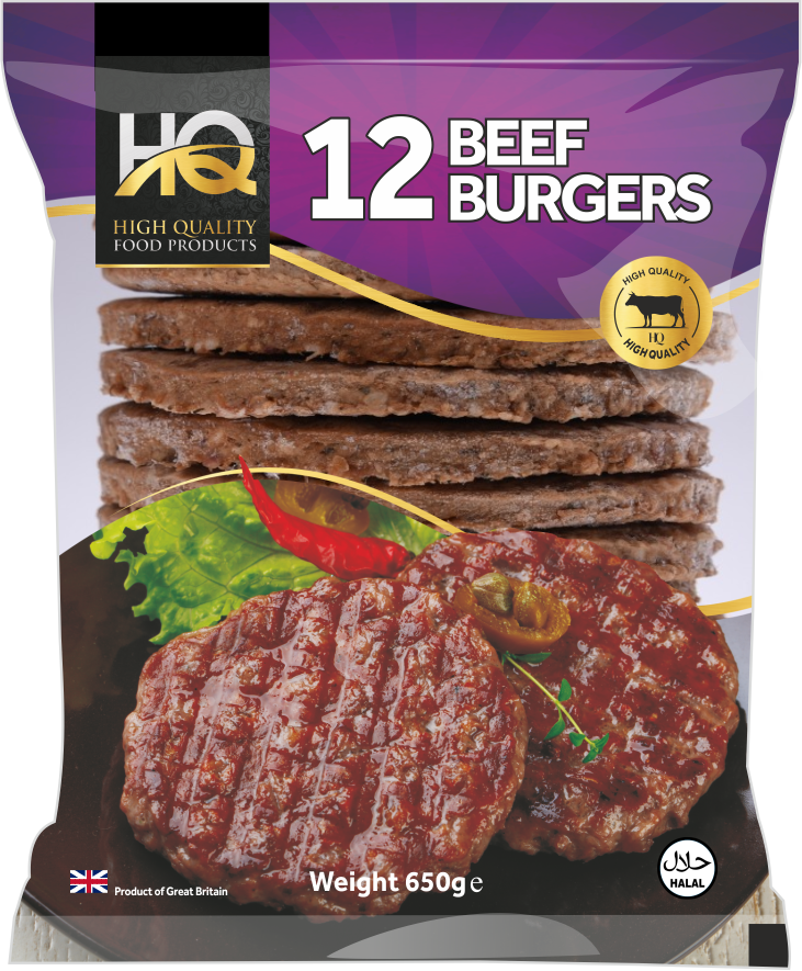 HQ Beef Burgers (12) – Pak Halal Meat